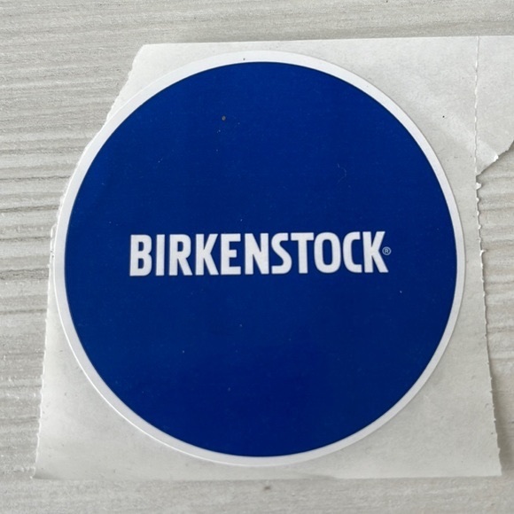 Birkenstock | Office | Birkenstock Blue Logo Sticker | Poshmark